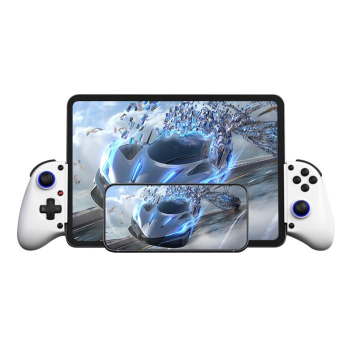Telescopic Mobile Gaming Controller RGB Light Phone Stretching Gamepad ...